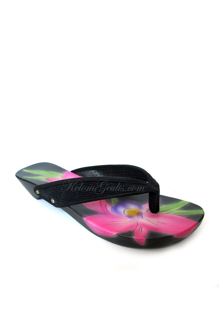 Kelom Geulis Jepit Hitam Bunga Airbrush | Kelom Geulis Khas Tasikmalaya ...