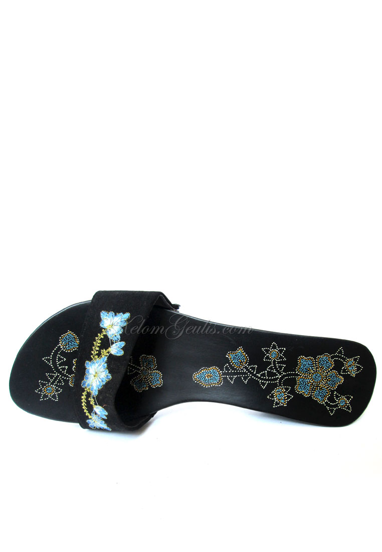 Kelom Geulis Flat Hitam Bunga Biru | Kelom Geulis Khas Tasikmalaya ...